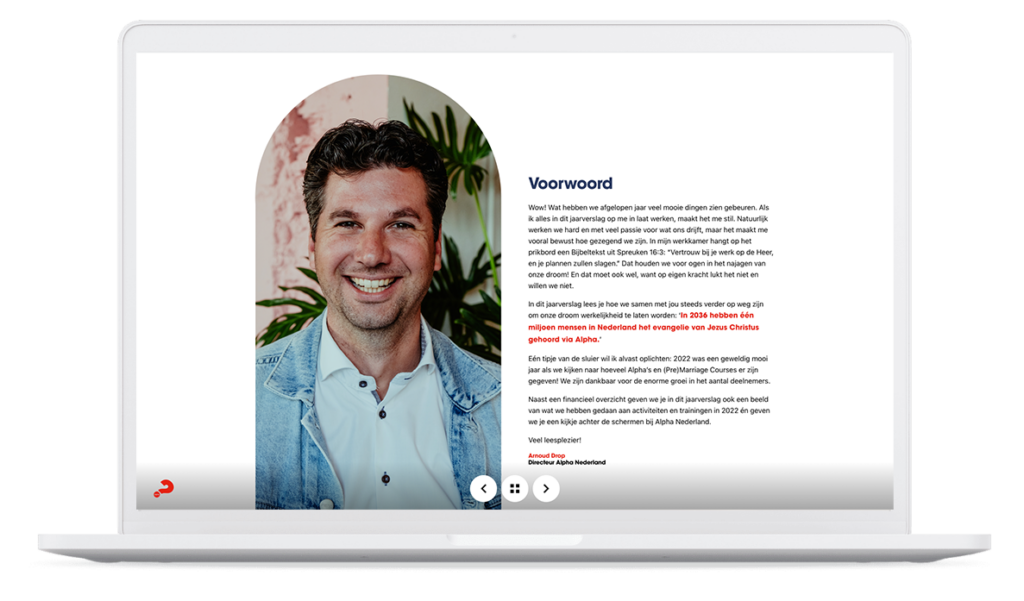 Alpha Nederland - Maak je complete jaarverslag online